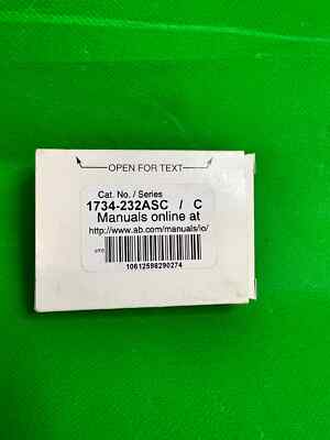 New Sealed AB 1734-232ASC Series C Point IO RS232 ASCII Serial Module ...