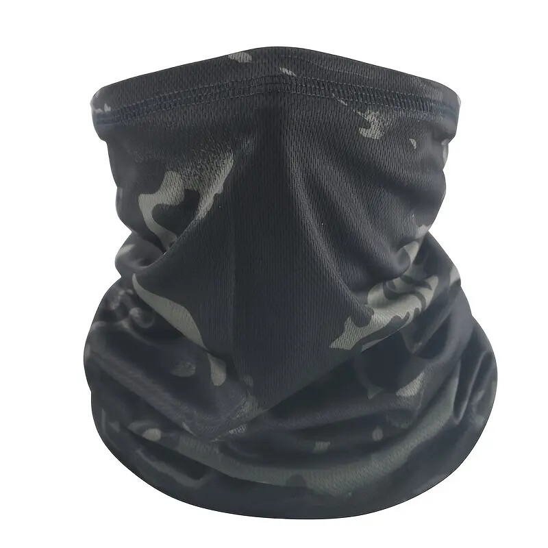 Tactical Camouflage Neck Gaiter Windproof Hat Airsoft Paintball Bike Breathing | eBay