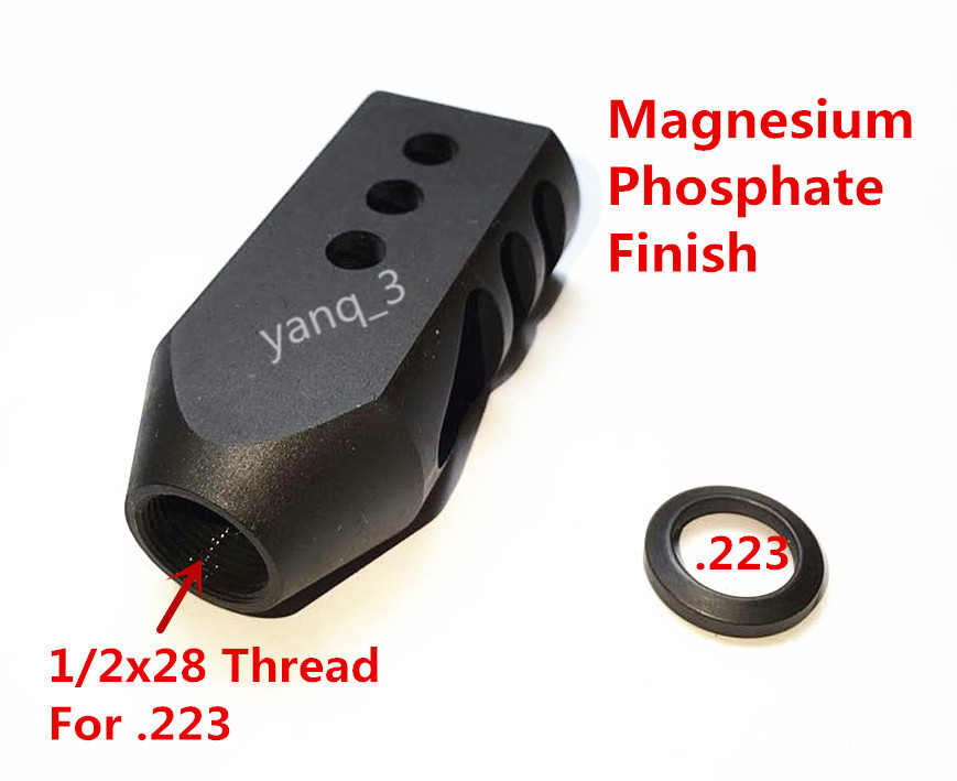 DB TAC Muzzle Brake Steel Tanker Style Competition 1/2x28 Thread .22LR ...