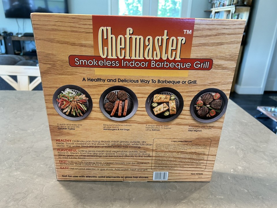 Stovetop Grill CHEFMASTER Smokeless Indoor Barbeque Grill KTGR5 | eBay
