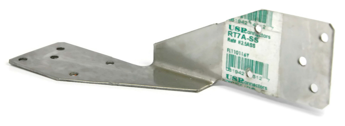 316 Stainless Steel Hurricane Ties H2.5 18 Gauge RT7A-SS H2.5ASS USA ...