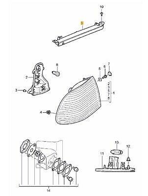 NEW GENUINE PORSCHE CAYENNE 02-10 REAR 3RD THIRD BRAKE STOP LIGHT ...