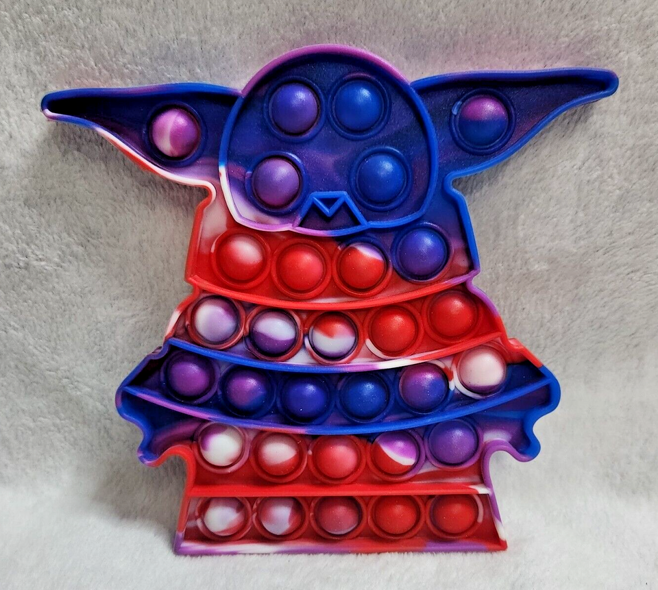 Star Wars Baby Yoda Grogu 6" Fidget Popper Sensory Toy Stress Anxiety ...
