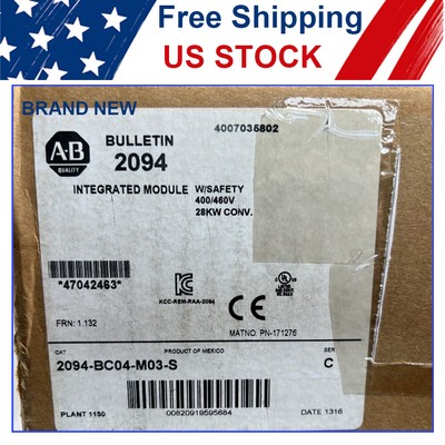 Brand New ALLEN BRADLEY 2094-BC04-M03-S Integrated Axis Module 400/460V ...