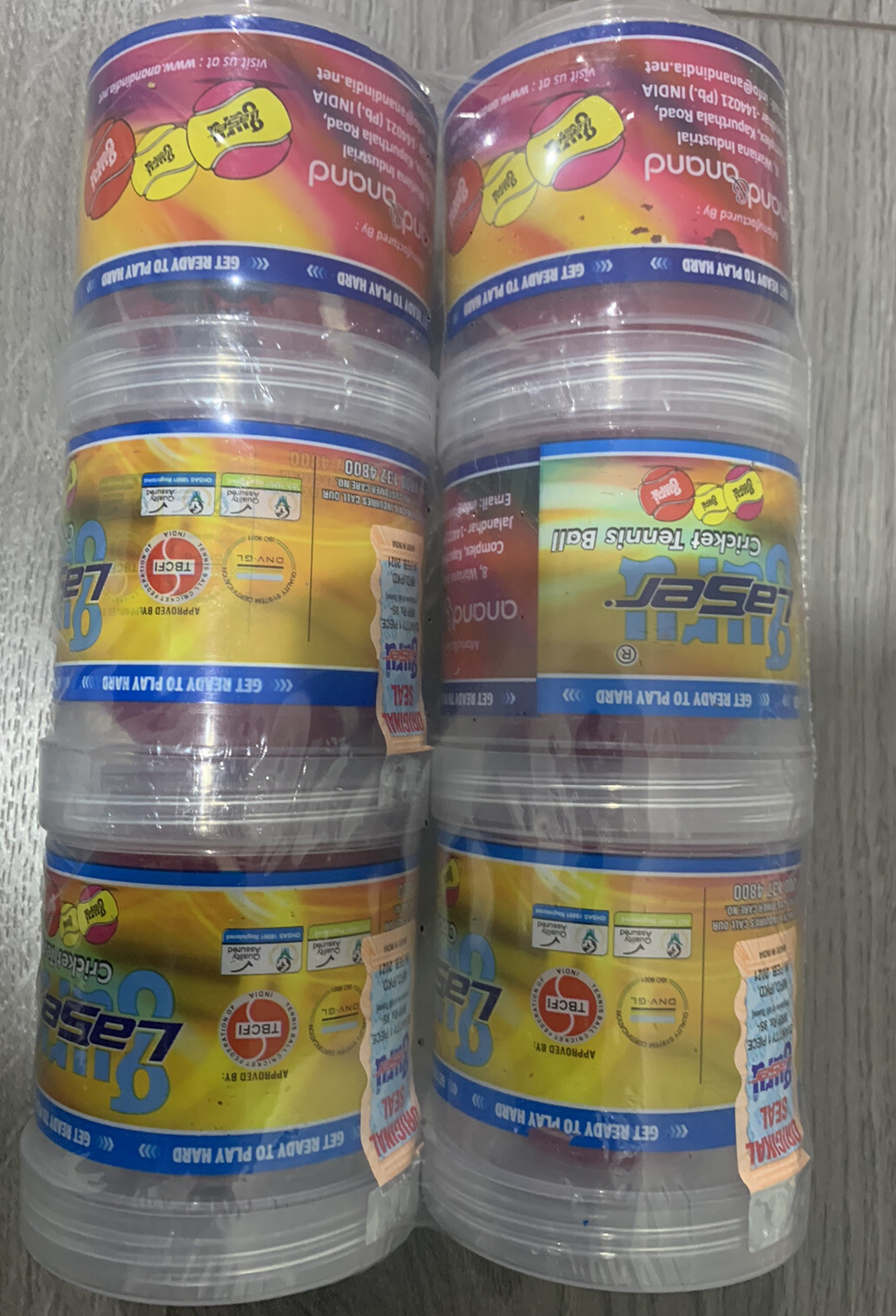 Guru Laser Hard Tennis Cricket Ball (Pack of 6)- Guru Laser | eBay