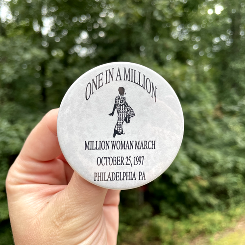One In A Million Button Pin VTG Womens March Philly 1997 Feminist Civil ...