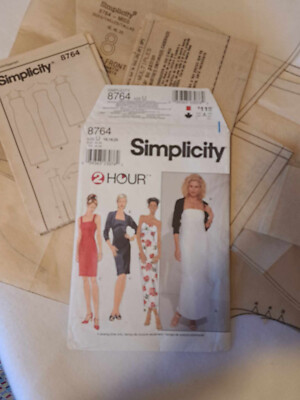 Simplicity 8764 U 16,18,20 Knit Dress and Jacket (Cut) | eBay