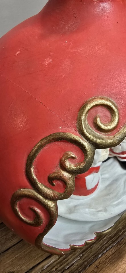 Gorgeous NOWELL’S MOLDS 1981 Ceramic Christmas Ornamet LARGE Santa ...