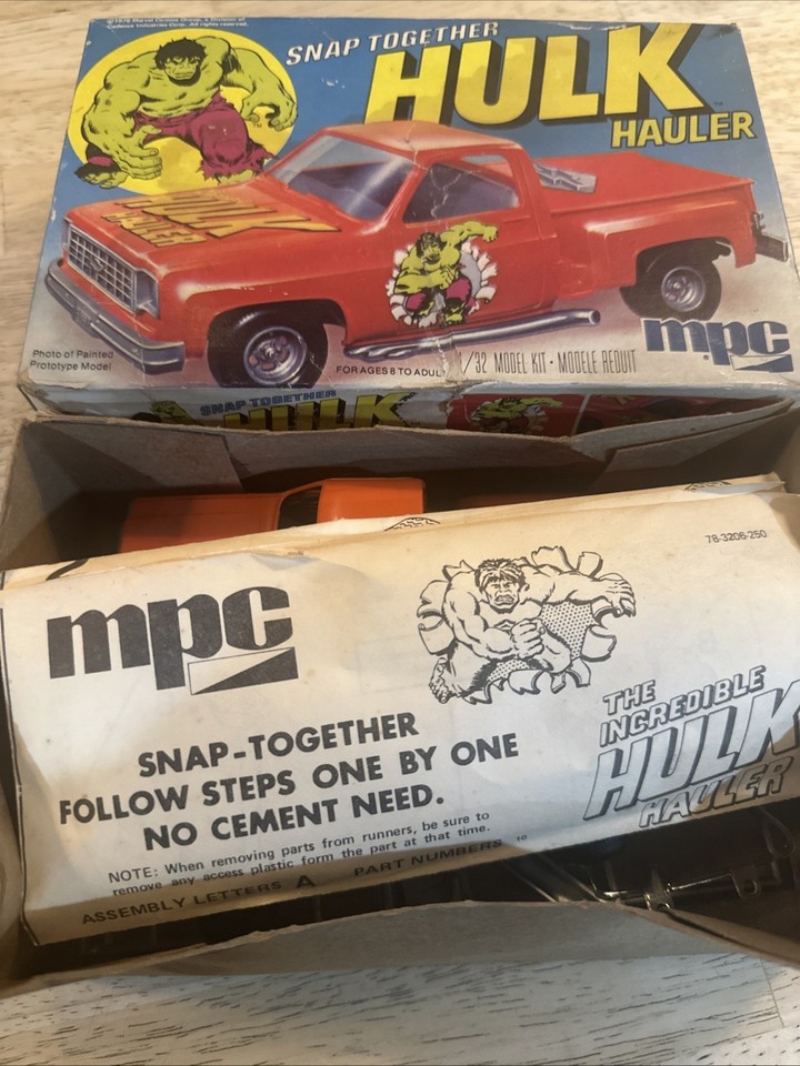 1978 SQUARE BODY CHEVY VINTAGE INCREDIBLE HULK HAULER MPC Snap Model | eBay