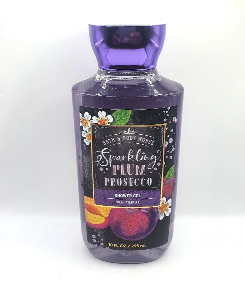 BATH AND BODY WORKS SPARKLING PLUM PROSECCO SHOWER GEL 10 FL OZ | eBay