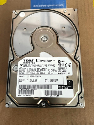 IBM 07N3130 36.9GB SCSI Hard Drive 80-Pin Hot-Swap DPSS-336950 | eBay