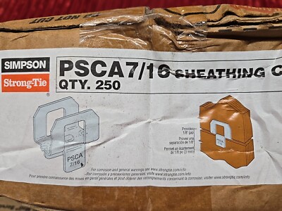 Simpson PSCL 5/8 250 Pieces Sheathing Clip Construction/Building | eBay