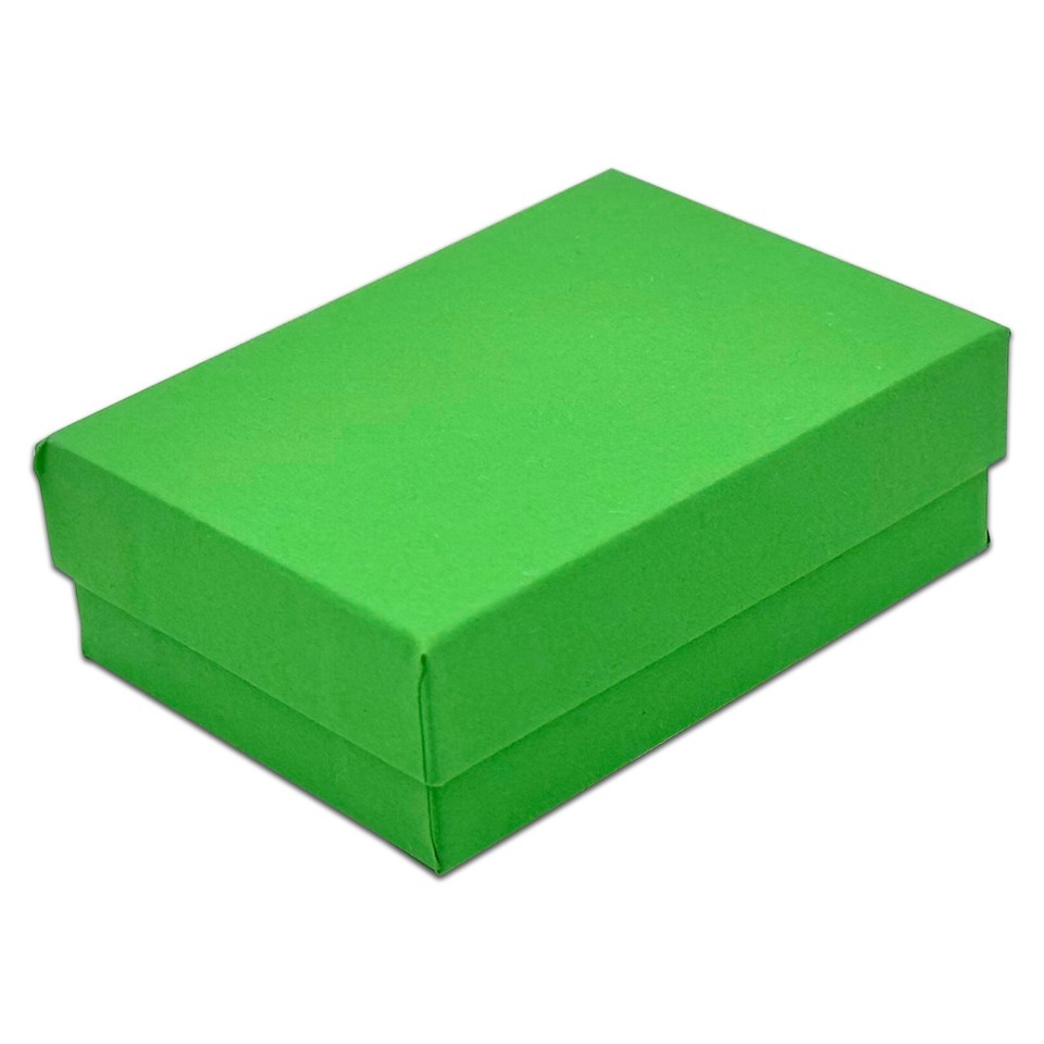 BULK 3.2x2.2x1 Cardboard #32 JEWELRY GIFT BOXES Cotton Fill Kraft Small ...