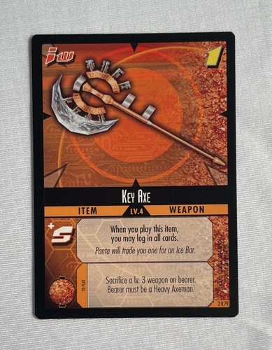 Dot Hack .Hack Enemy Distortion Card Key Axe 2R79 | eBay