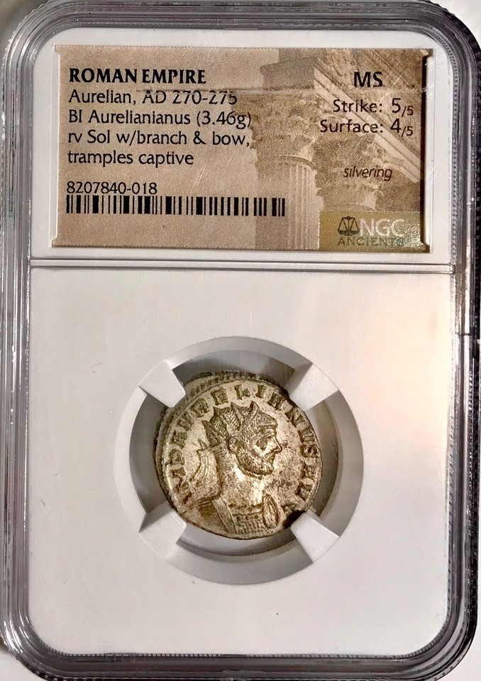 Aurelian Ancient Roman Coin 270-275 AD Bl Aurelianianus/Antoninianus ...