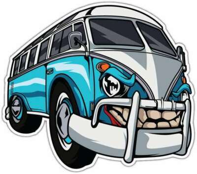Angry Bus Van Car Bumper Window Sticker Decal 4.6" | eBay