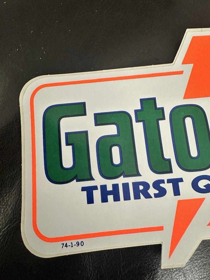 GATORADE Thirst Quencher - Original Vintage 1990's Racing Decal/Sticker ...