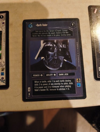 Star Wars CCG Darth Vader, Emperor, Force Lightning, Luke | eBay