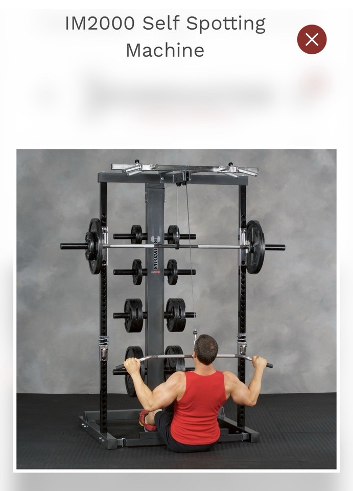 Ironmaster IM2000 Smith Machine W/ Belt Squat, Leg Press Plate, 2x80lb ...
