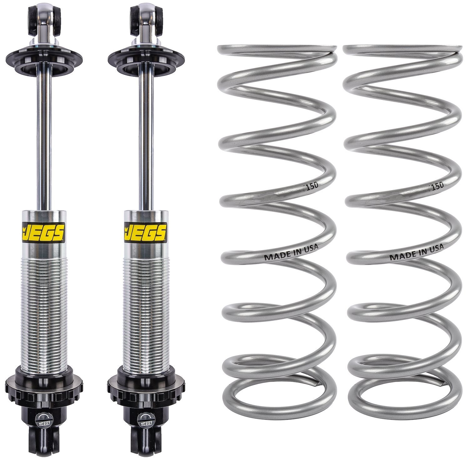 JEGS 64988K2 Single-Adjustable Coil-Over Shock with Coil-Over Spring ...