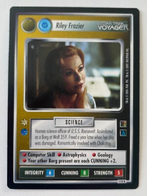 Star Trek CCG 1E The Borg RILEY FRAZIER (N/A) Rare Card NEVER PLAYED | eBay