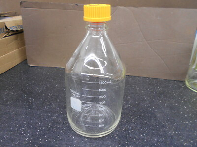 PYREX 1395 2000mL GLASS ERLENMEYER MEDIA STORAGE BOTTLE | eBay