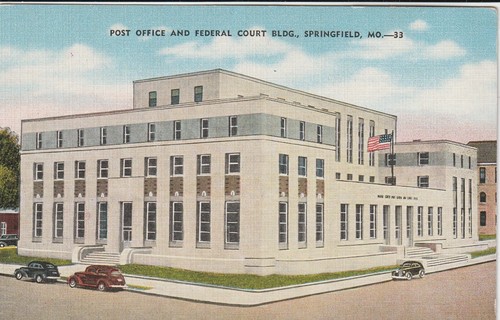 Springfield Missouri MO Post Office and Federal Court Building Vintage ...