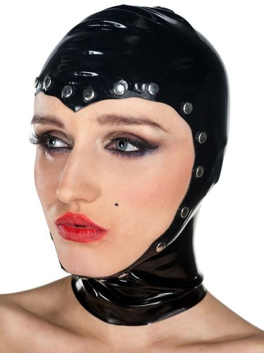 Latex Hood Catwoman Rubber Mask Fetish Cosplay Halloween Clubwear ...