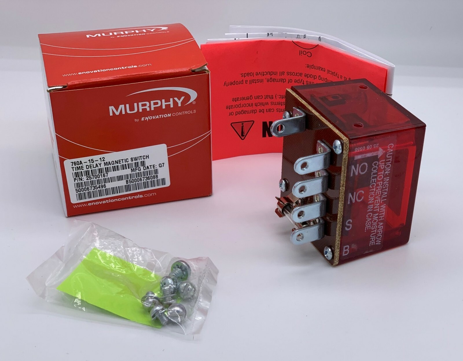 MURPHY 760A-15-12 PN# 25700167 12V 15 SEC TDR R | eBay