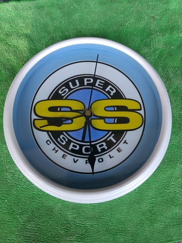 1960'S CHEVY SS SUPER SPORT WALL CLOCK MANCAVE, GARAGE, 327.396.409.427 ...