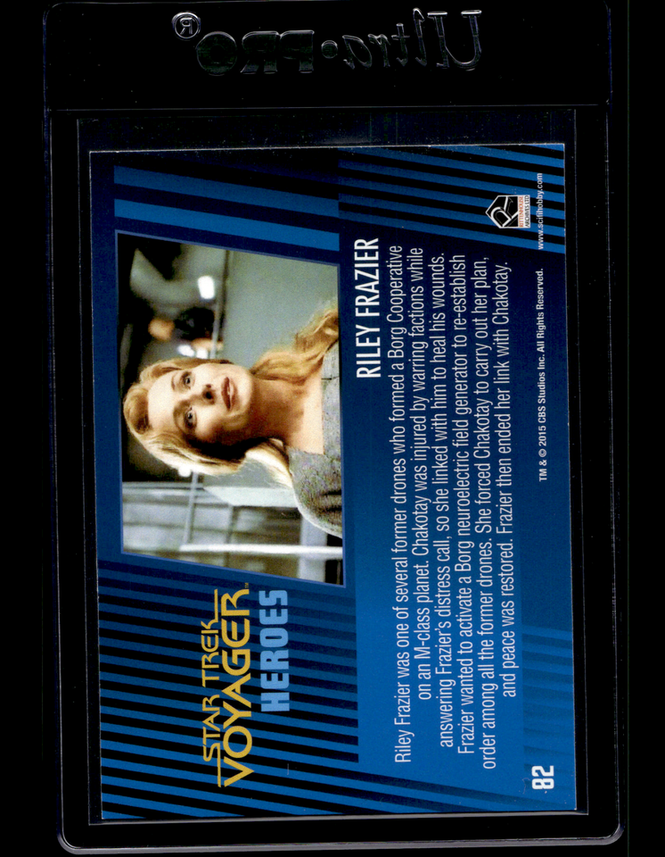 2015 Rittenhouse Star Trek Voyager Heroes and Villians #82 Riley ...