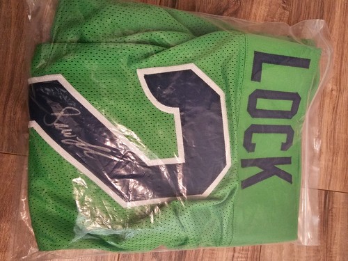 Drew Lock Signed Custom Seattle Seahawks Jersey Beckett COA | eBay