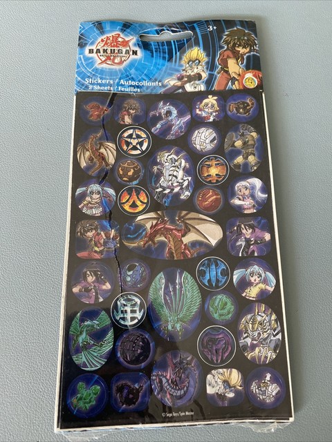 Bakugan Sticker Pack 2 Sheets Sandylion Nelvana for sale online | eBay