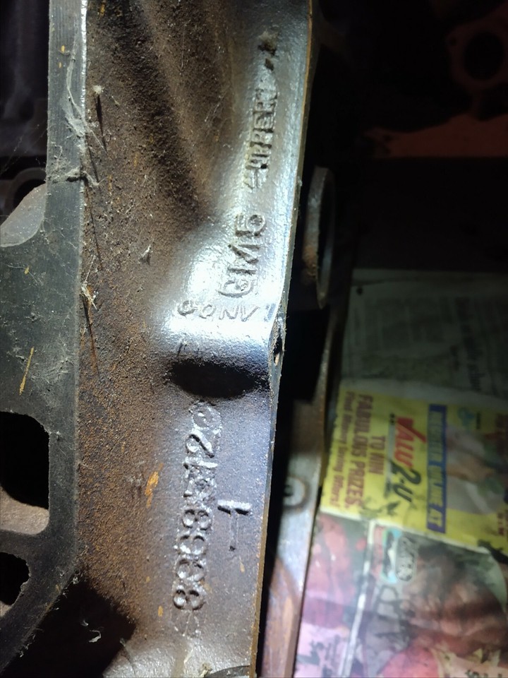 1969 427 Chev .030 4 Bolt Main Block Decked w/Steel Crank Included Date ...