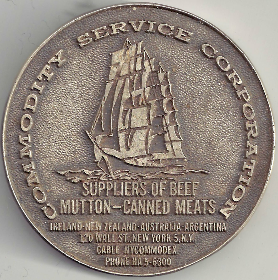 Advert. Paperweight Commodity Service Corp Beef Mutton Suppliers ...