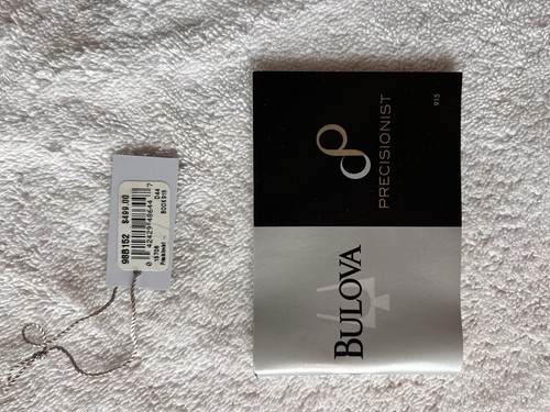 Bulova Precisionist 98B152 Men's Watch Black Rose Gold Analog Quartz ...