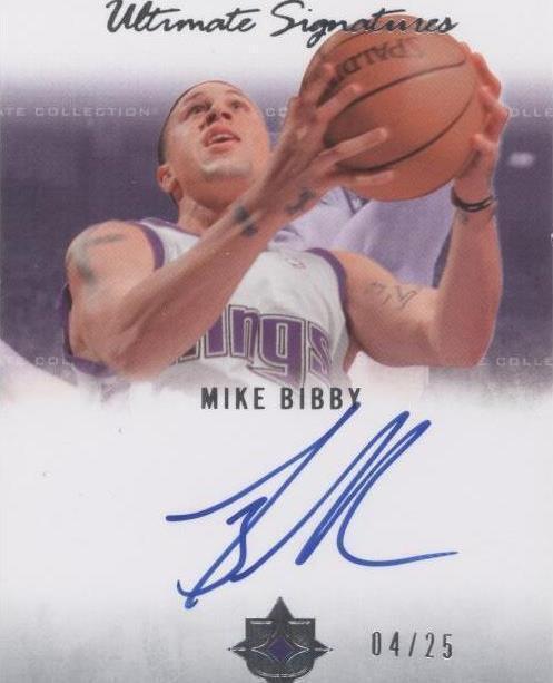 2007-08 Ultimate Collection - Ultimate Signatures Mike Bibby #US-MB /25 ...