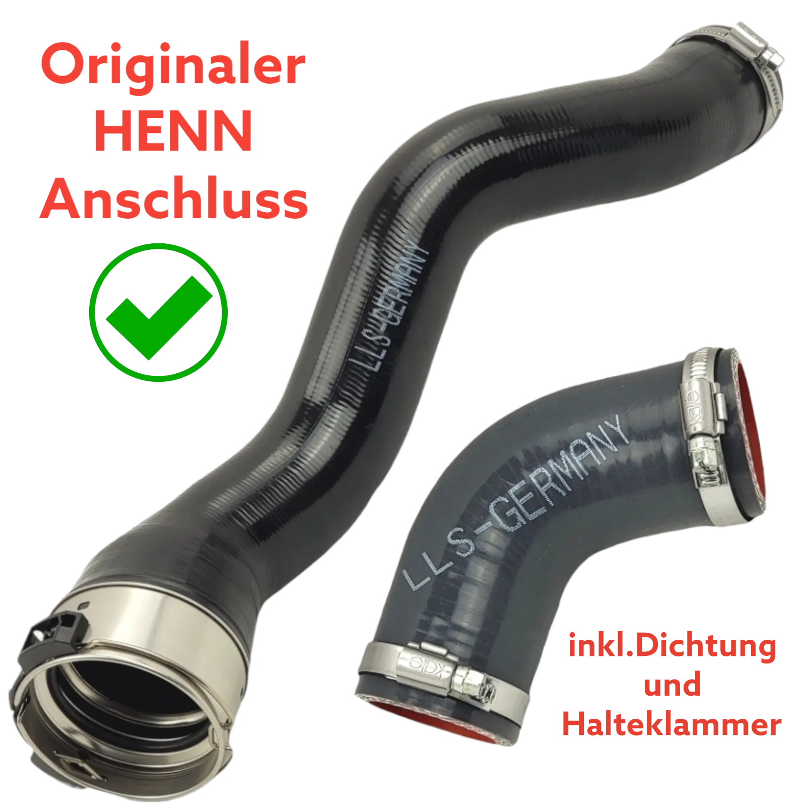 2X Turbo Hose Intercooler Hose For NISSAN QASHQAI II 1.3 DIG-T ...