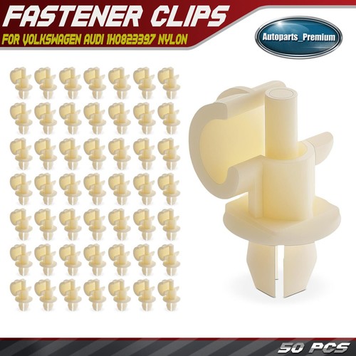 50x 7mm Square Nylon Hood Prop Rod Clip Retainer for Volkswagen Audi ...