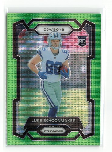 LUKE SCHOONMAKER #325 RC 2023 PANINI PRIZM NEON GREEN PULSAR | eBay