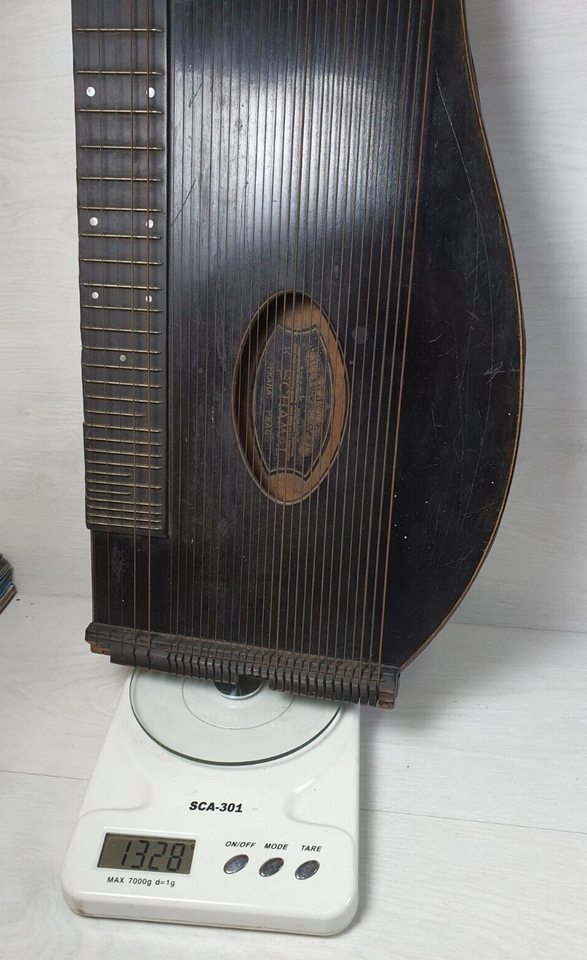 Antique Collectible German Zither Folk Musical Instrument K. SCHAMAL ...