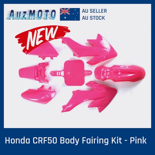 CRF50 PINK PLASTICS KIT DIRT/PIT BIKE 50 70 90 110 125 CC ATOMIK DHZ ...