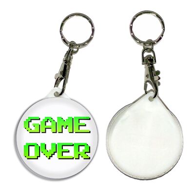 Game Over Key Ring Round Button Badge (55mm) | eBay UK