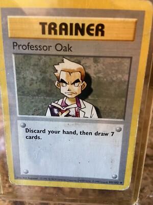 🏵 professor Oak pokemon card 🎄🎄 | eBay