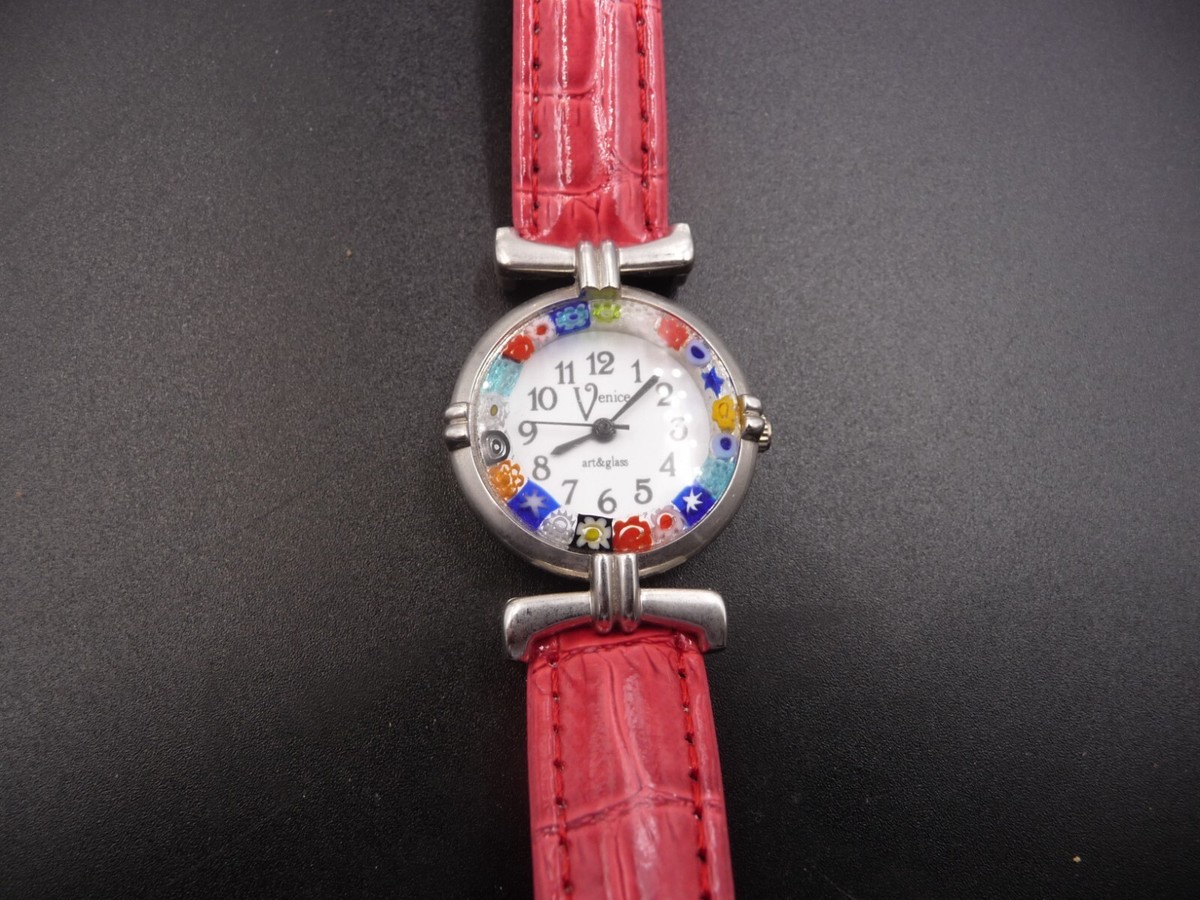 Venice Glass Watches Women's Venice Art & Glass Millefiori Wrist