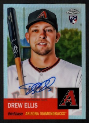 Drew Ellis 2022 Topps Chrome Platinum Refractor Rookie Autograph Auto ...