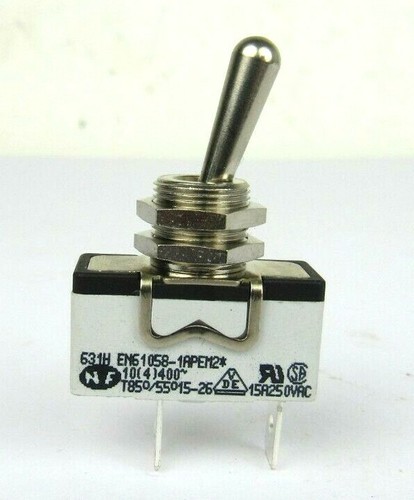 10 x NEW Apem 631H Toggle Switch SPST On-Off 250V 15A EN61058 1APEM2 ...