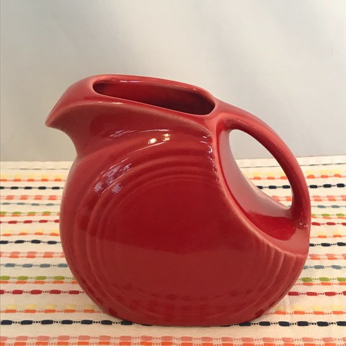 Fiestaware Scarlet Juice Pitcher Fiesta Small Red 28 oz Disc Pitcher | eBay