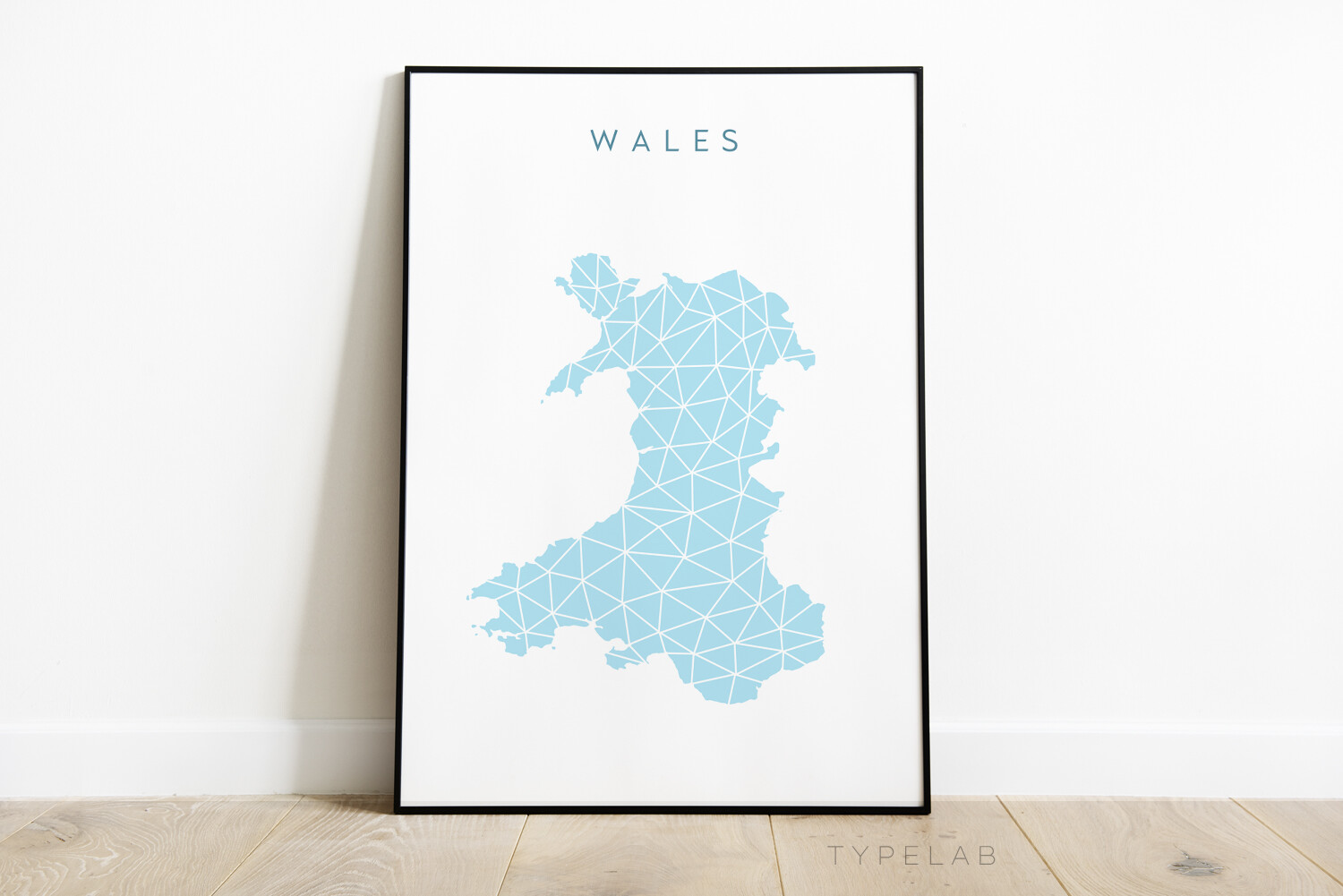 Map of Wales Art Print, Wales Travel Poster Map, Geometric Welsh Poster ...