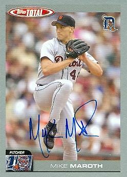 Mike Maroth autographed Baseball Card Detroit Tigers 2004 Topps Total ...